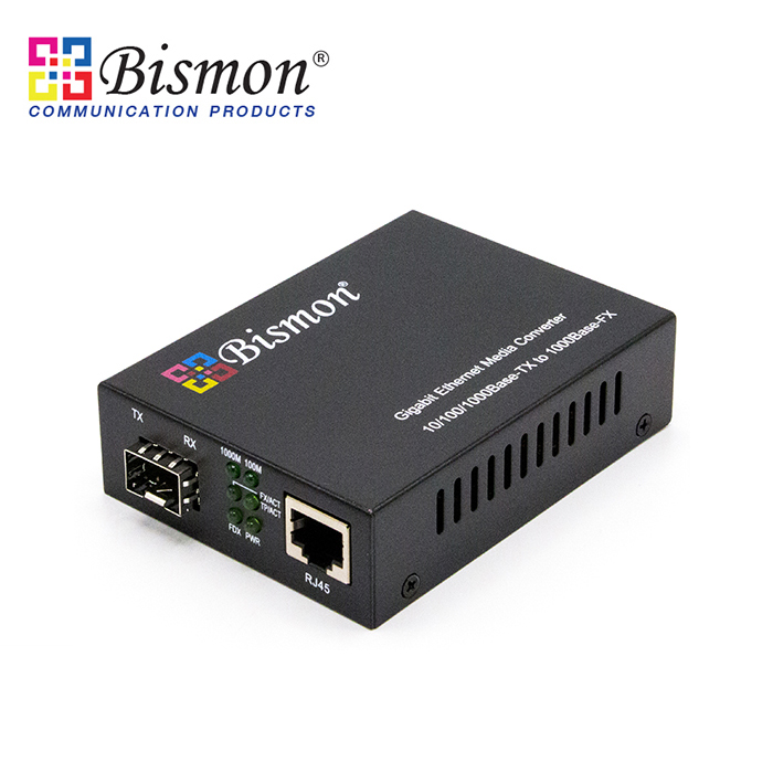 Media Converters 2 Port RJ45 PoE Gigabit + 1 SFP Slot fiber optic (af ...