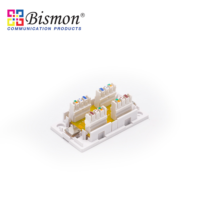 Cat.6 Junction Box Unshielded Type,White | Bismon